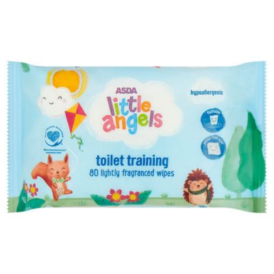 Asda Little Angel Toilet Training Lightly Fragranced Wipes 80pcs ...