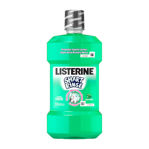 Listerine Smart Rinse for Kids Age 6+ Mild Mint 250ml - eRange.lk