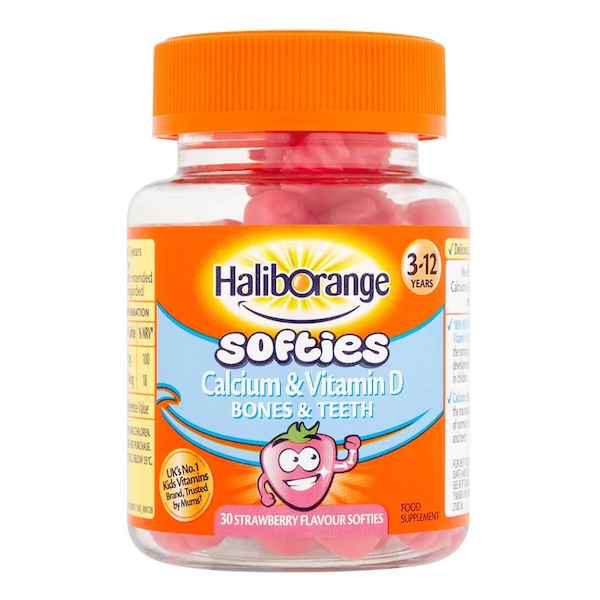 Haliborange Softies Calcium & vitamin D Bones & Teeth 3-12 (30 ...